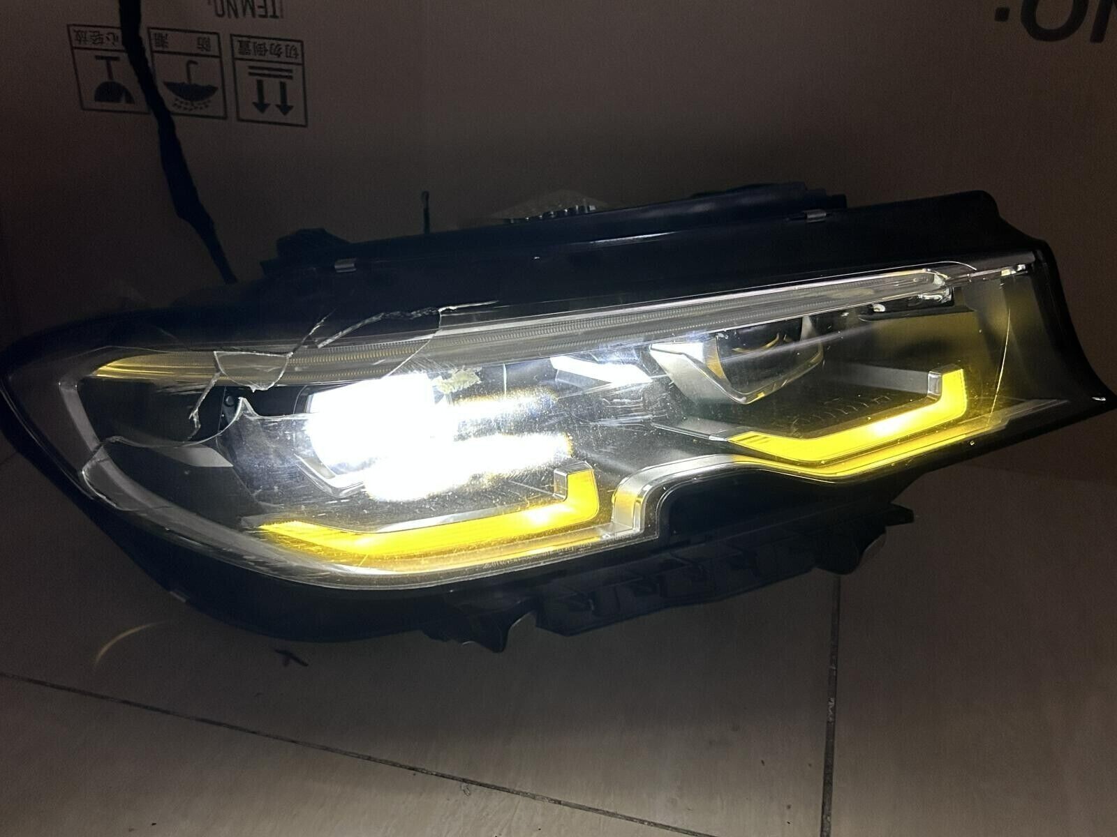 BMW G20 320i 330i M340i LED Headlight Yellow DRL Daytime Running Light ...