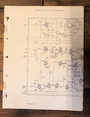 Fisher Model 500-TX Receiver Addendum Service Manual *Original* | eBay