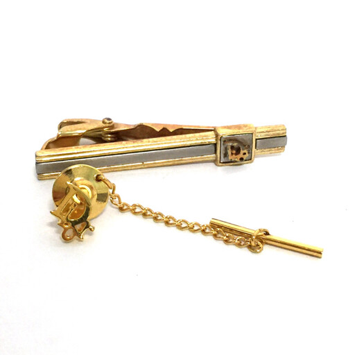 Christian Dior Logo Gold Tone Tie Pin Tie tack pin Fr… - Gem