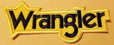 WRANGLER Embroidered Patch approx 1.75x4.5" | eBay