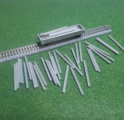 N Scale 1/160 Steel I Beam Load. 20 pack. Freight Diorama Details FREE ...