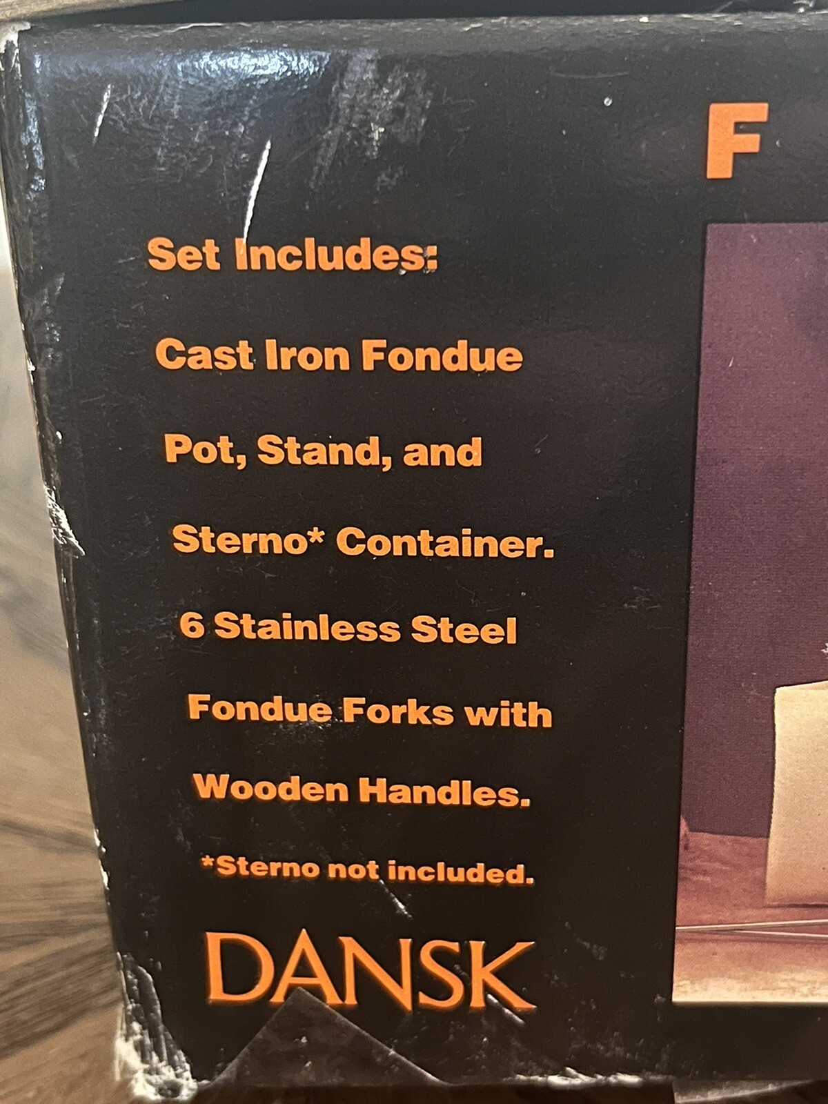 Vintage Dansk Cast Iron Fondue Set Complete Original Box | eBay