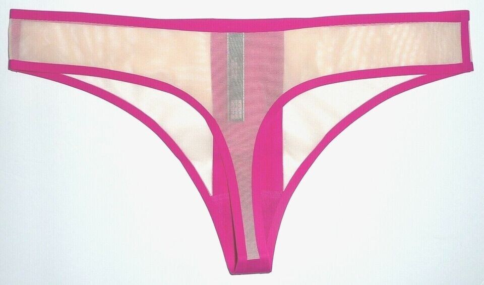 NEW Victoria Secret Very Sexy Luxe Sleek Mesh Thong Panty - Wicked Rose ...