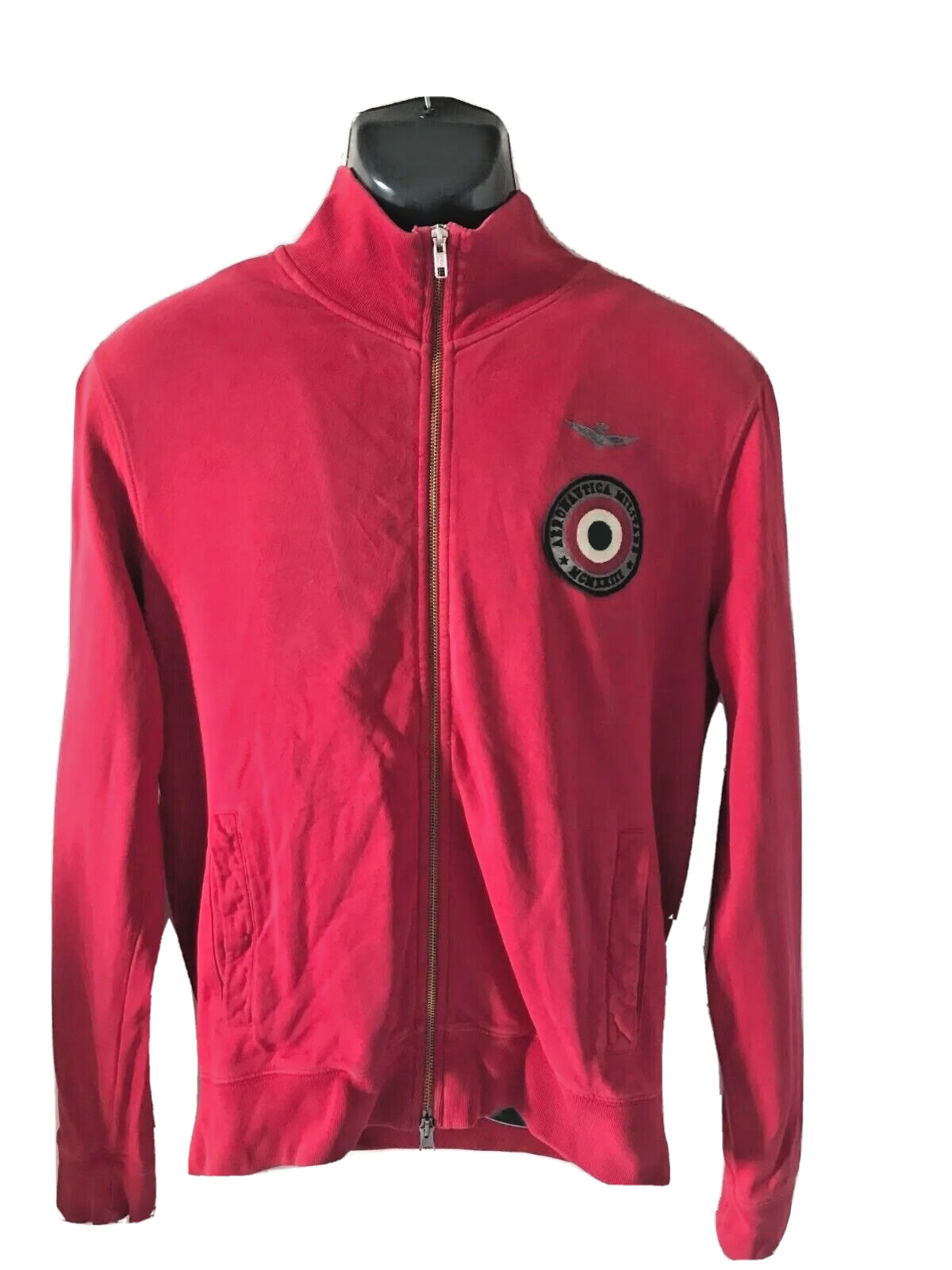 Men's Aeronautica militare MCM XX111 Jacket - Red - … - Gem