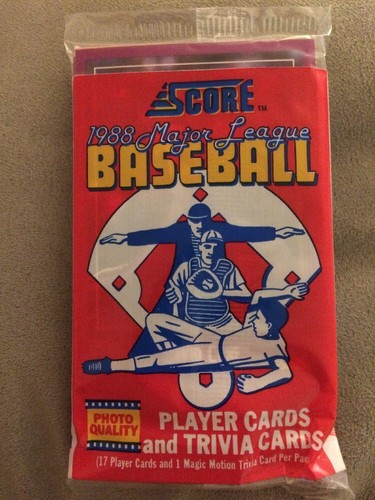 1988 Score Baseball Card Pack David Cone Mets Rookie RC (Top) Greg ...
