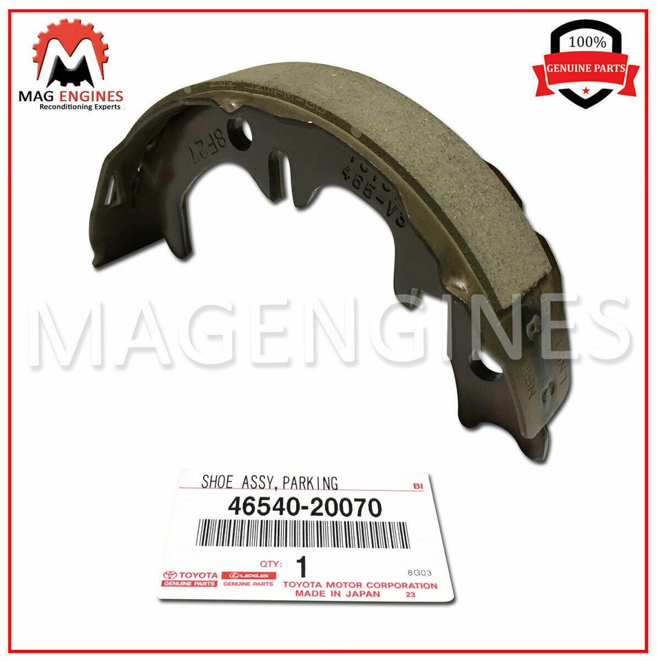 46540-20070 GENUINE OEM SHOE ASSY, PARKING BRAKE NO.1, RH/LH 4654020070 ...