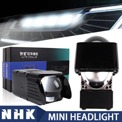 NHK 116W Mini Bi LED Projector Lens Headlight Universal Kit VS Xenon ...