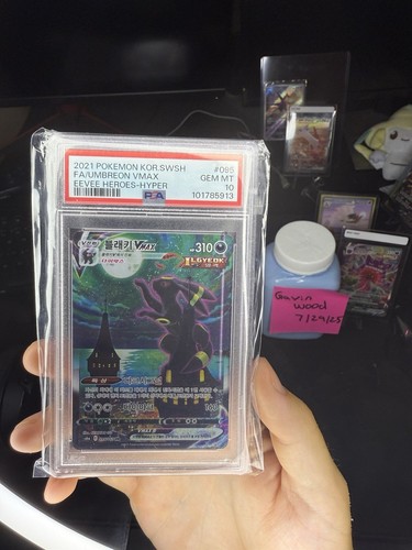 PSA 10 Korean Umbreon VMAX Alt Art s6a 095/069HR Evolving Skies Eevee ...