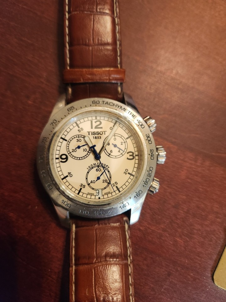 TISSOT V8 CHRONOGRAPH TACHOMETER SPORTS MEN'S WRIST WATCH WORKING | eBay