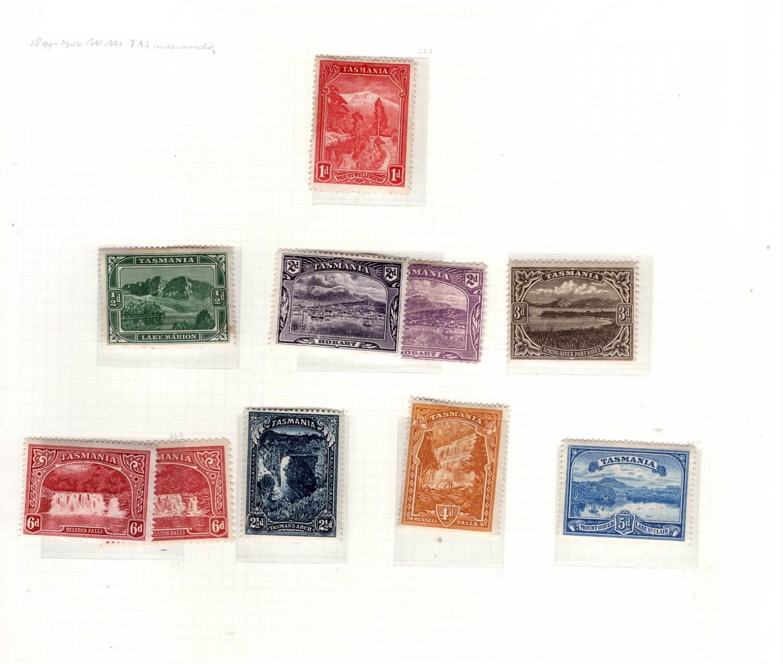 TASMANIA - Pictorials on an Album Page Mint | eBay