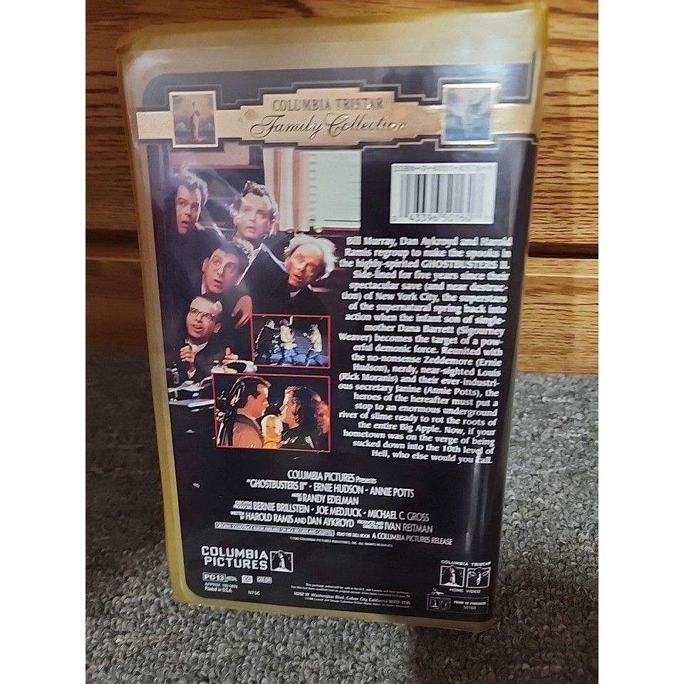 Ghostbusters II VHS Tape Columbia Tristar Family Collection Movie ...
