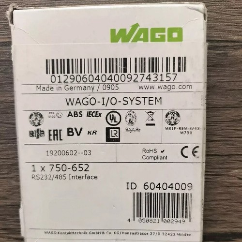 New in Box WAGO 750-652 Communication Interface PLC Module 750-652 | eBay