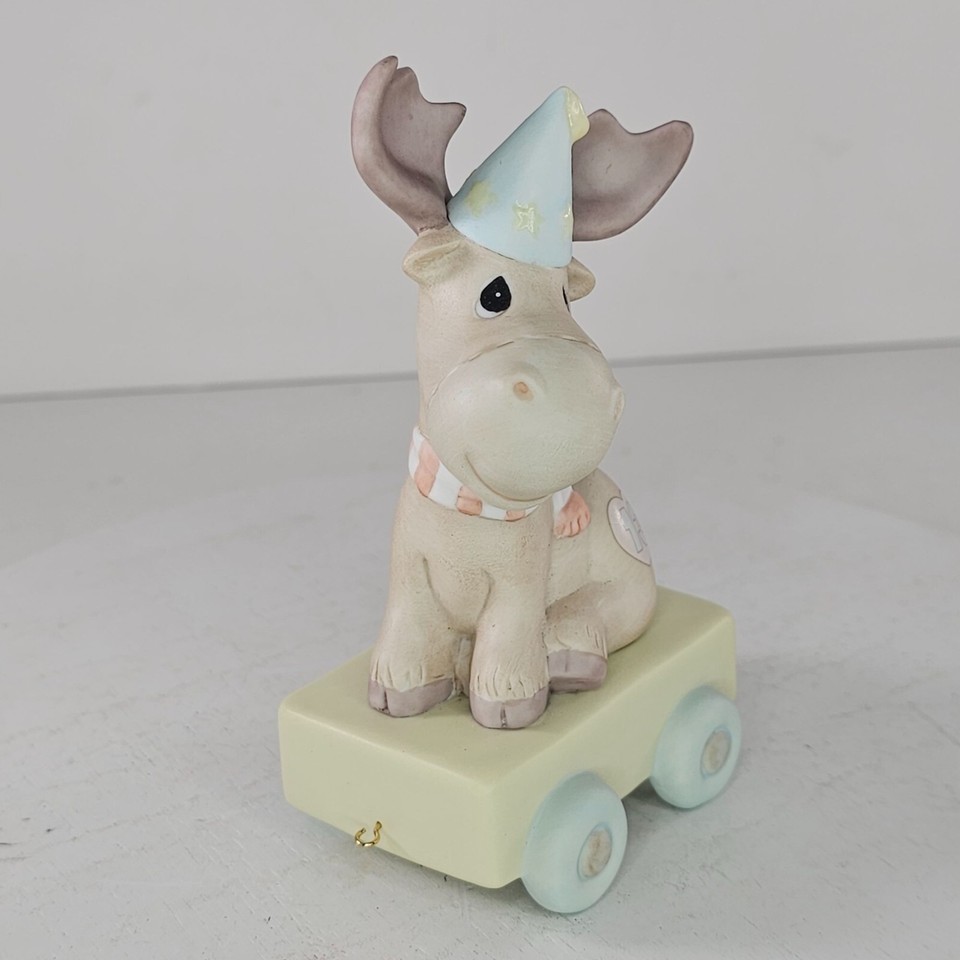 Precious Moments You Mean the Moose to Me 2000 #488038 Age 13 Train | eBay
