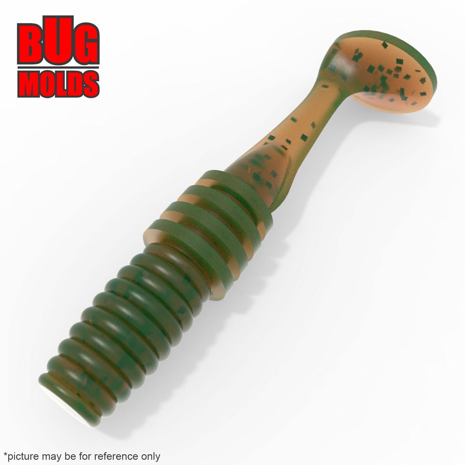 Bait DIY Fishing Mold Soft Plastic Baits Lure Plastisol Bass RockyFry ...