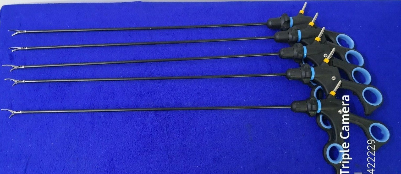 5pc Laparoscopic Maryland Dissector/Curved Scissor 5mmx450mm Surgical ...