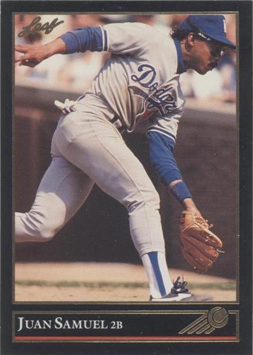 1992 Leaf - Juan Samuel #125 Gold for sale online | eBay