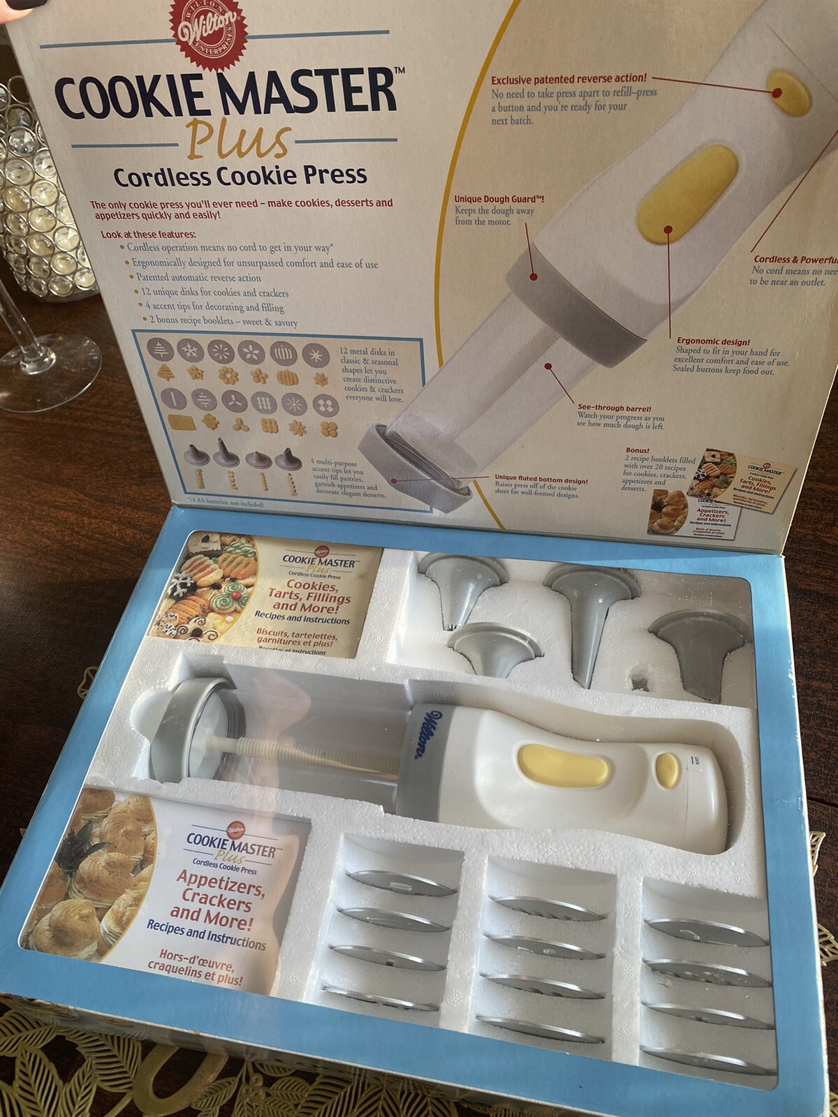 Cookie Master Plus Cordless Cookie Press Set For Beautiful, Homemade Cookies | eBay