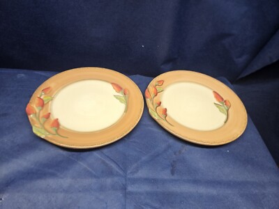 Vintage 2007, Clay Art StoneLite "Serrano" Set/2 Dinner Plates ...