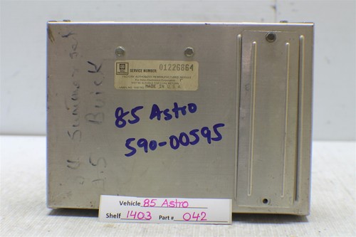 1985-1986 Chevrolet Astro Engine Control Unit ECU 1226864 Module 42 ...