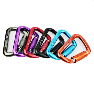 Rock Climbing Carabiner Auto Lock 30KN Heavy Duty Rescue Arborist Clips ...