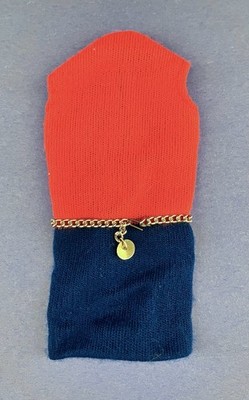 Vintage Barbie Shift into Knit Mod Outfit #1478 Orange & Navy Blue ...