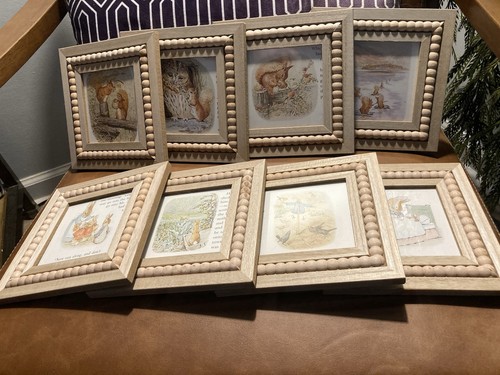Set Of 8 Framed Beatrix Potter Story Illustrations, Peter Rabbit ...