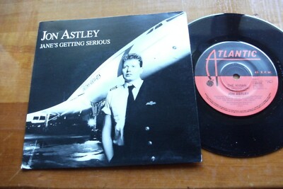 JON ASTLEY 1987 JANE'S GETTING SERIOUS 45 rpm SINGLE 7" MINT RECORD ...