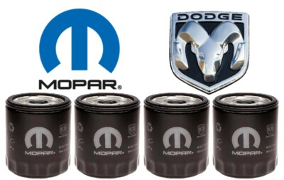 4 Pack OEM Genuine Mopar Engine Oil Filter MO-899 Chrysler Dodge Jeep ...