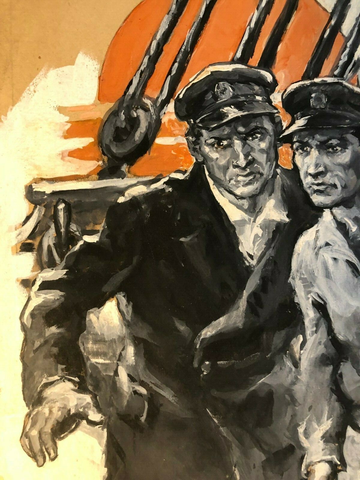 Rare Original Signed Pulp Illustration Art Painting Sailors George ...