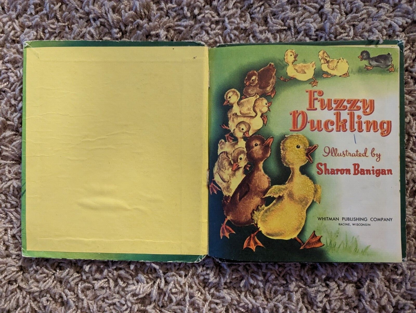 Fuzzy Duckling Children's Book - Vintage Whitman Tell-a-Tale 1952 ...