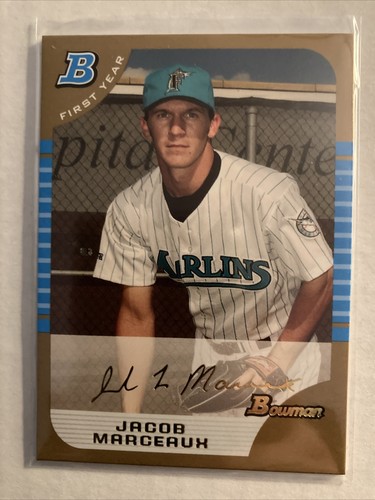 2005 Bowman Draft Gold Jacob Marceaux #BDP92 Rookie | eBay
