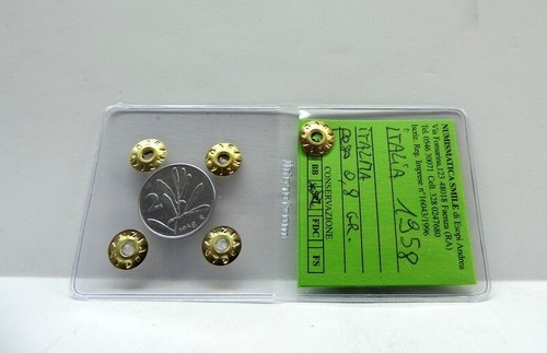 RARISSIMA (R2) MONETA DA 2 LIRE ULIVO ITALIA 1958 PESO 0,8 GR. ITALMA ...