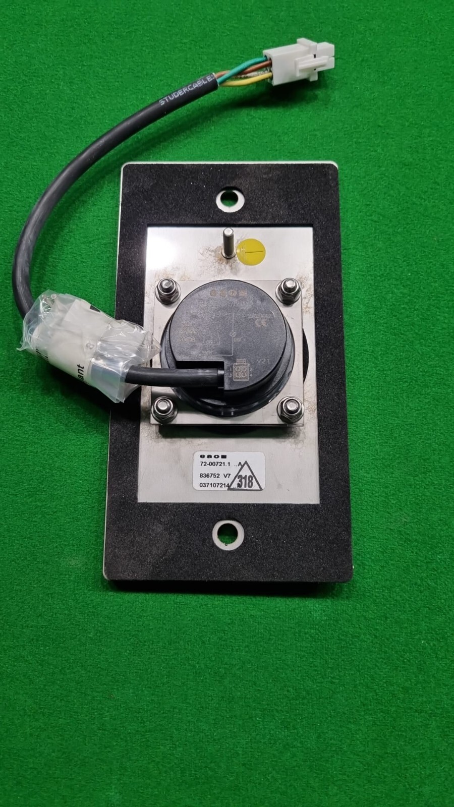 Lift call button with halo led on stainless plate EAO 24VDC | eBay UK