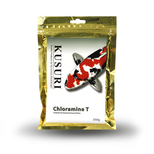 KUSURI CHLORAMINE T 250g. Bacterial Disease. Koi Pond Fish | eBay