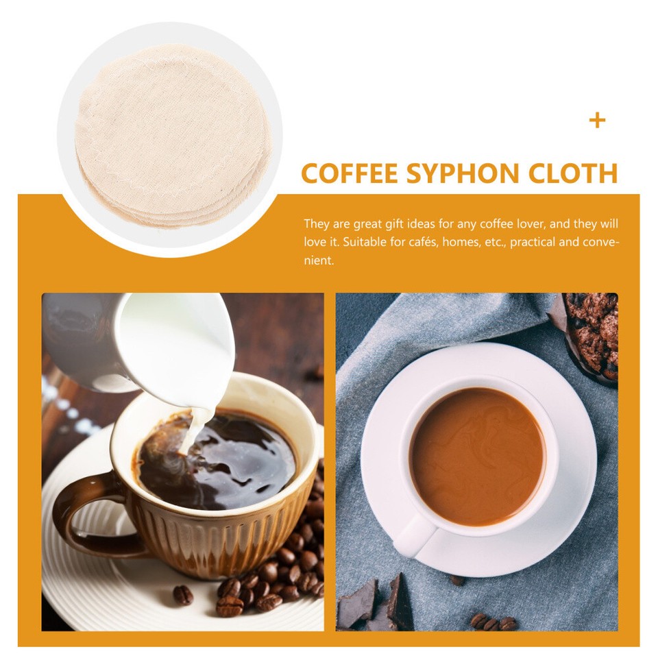 20 Pcs Pot Filter Cotton Coffee Filters Syphon Cloth Practical Tool | eBay
