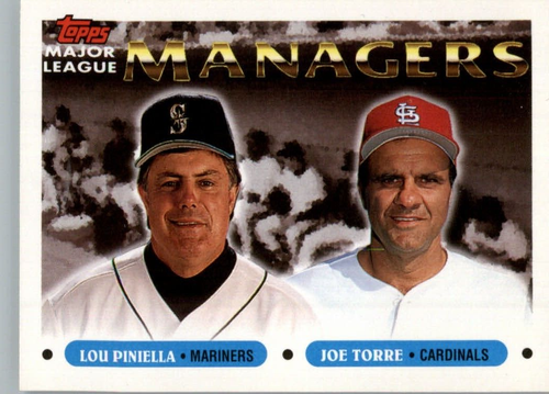 1993 Topps - #512 Major League Managers - Lou Piniella / Joe Torre | eBay