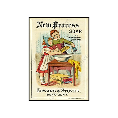 Old Fashioned Soap Print, Home Décor, 5" x 7" REPRODUCTION Vintage ...