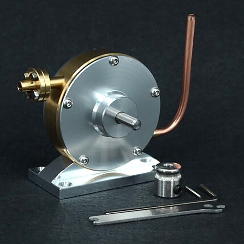 Mini Live Steam Turbine Engine, 40,000 RPM, Brass & Aluminum ...