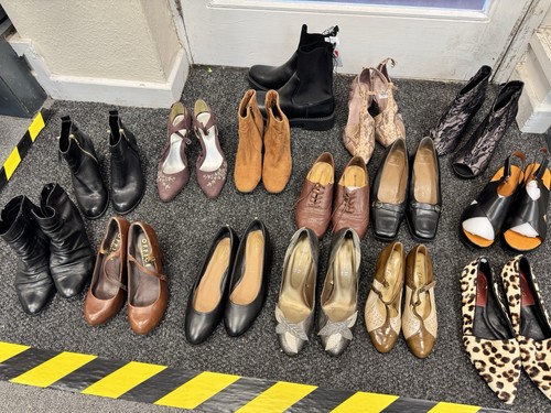 Ladies Job Lot Of Shoes & Boots Reseller Bundle Ex Charity Shop Stock ...