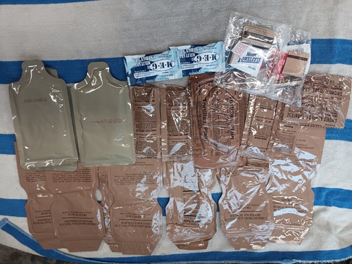 MRE Meal Ready To Eat Variety Pack Drinks Snacks | eBay