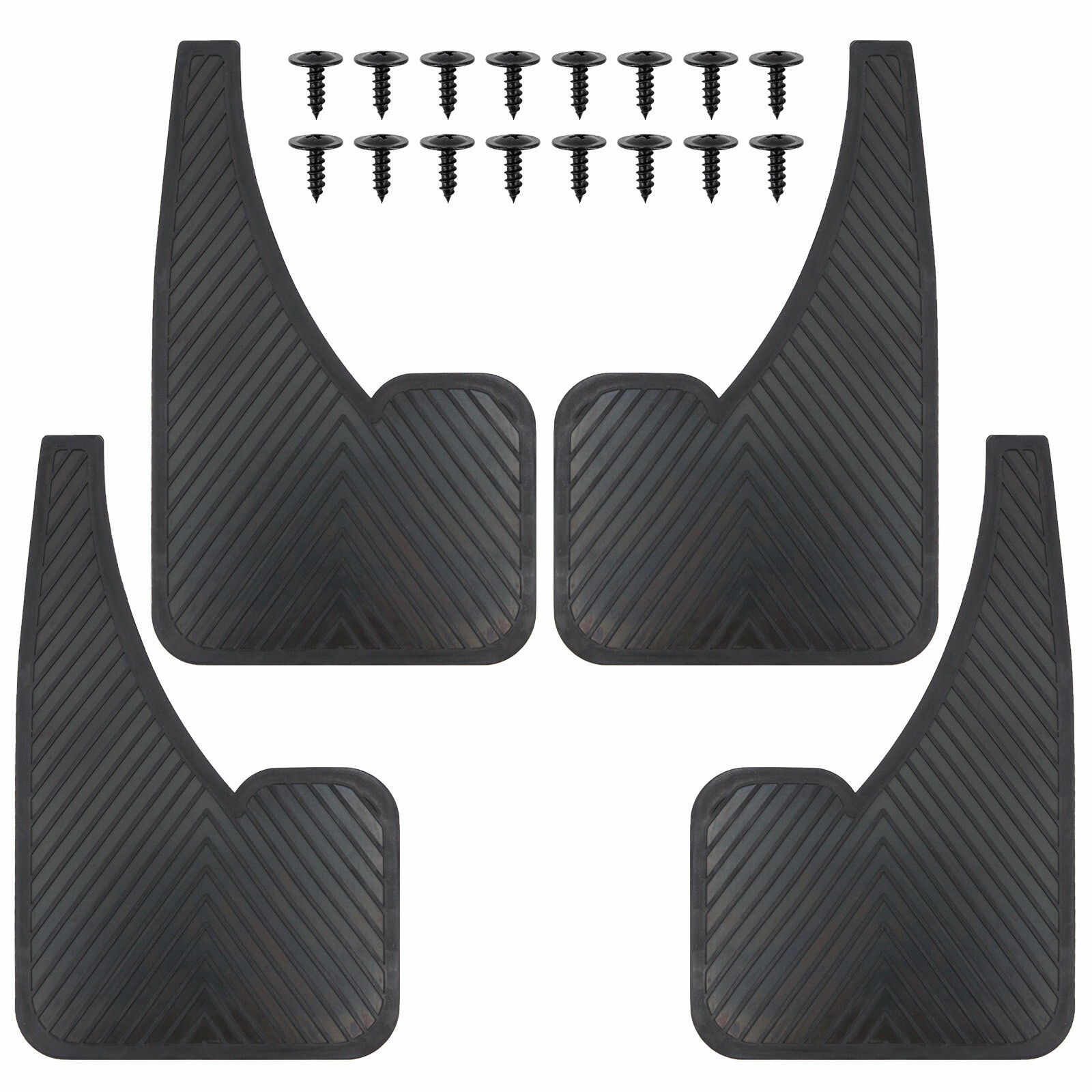 Car Rubber 5mm Mud Flaps Splash Guard Universal for Citroen C1 C2 C3 C4 ...