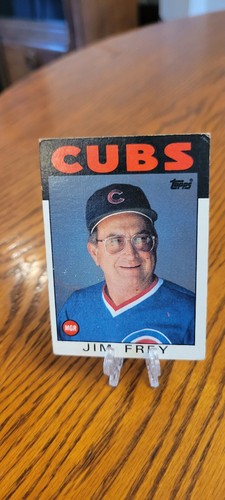 Jim Frey 1986 Topps #231 Card Chicago Cubs | eBay