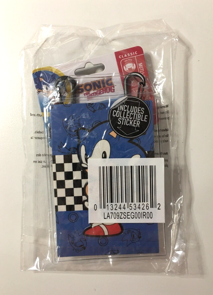 Bioworld Sega Sonic The Hedgehog Lanyard ID Badge Charm Collectible ...