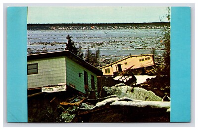 Postcard: AK Earthquake, Turnagain Residential, Cook Inlet, Alaska ...