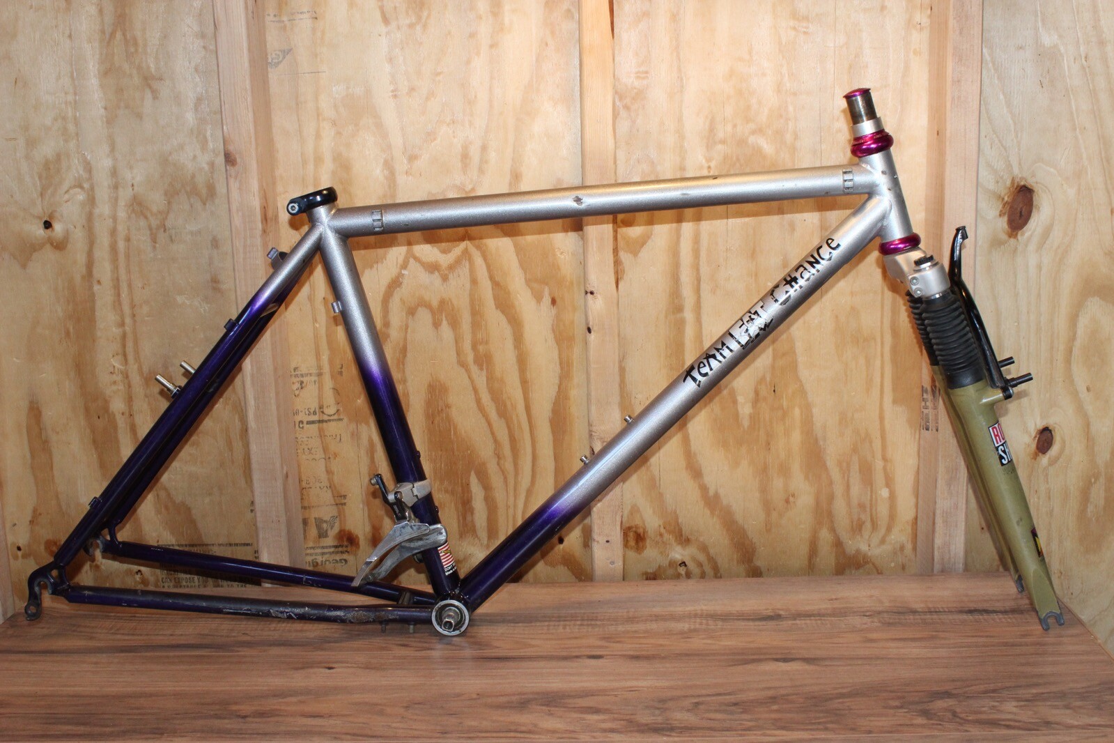 Vintage Yo Eddy Team Fat Chance Frame Chris King Purple 3DV Ano Mag 21 ...