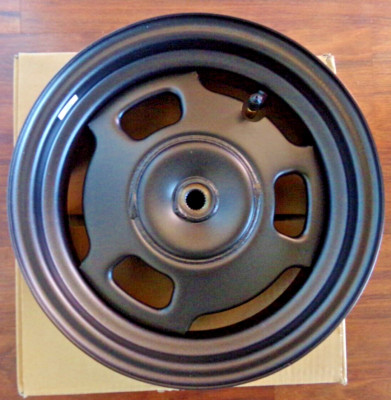 HONDA RUCKUS 50, NPS50 BLACK REAR WHEEL, RIM & BRAKE DRUM 42650-GGA ...