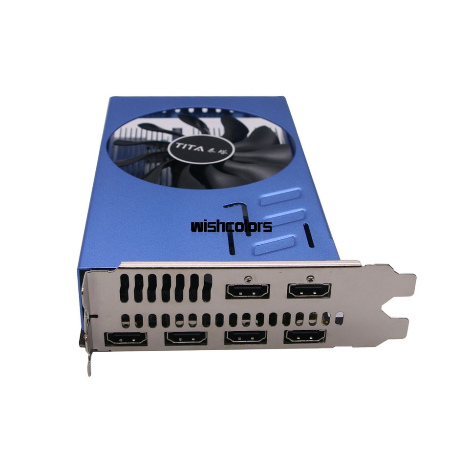 6 Monitor Video Card HDMI Video Graphics Card 2GB DDR5 up to 6 Monitors ...