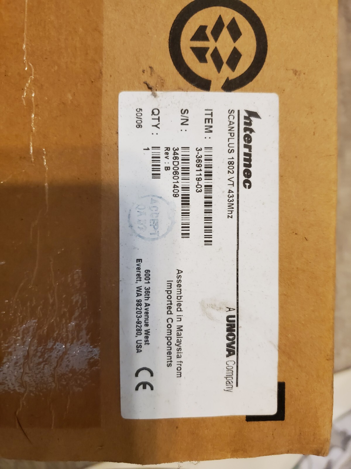 New Intermec ScanPlus 1802 VT PDF Barcode Reader | eBay