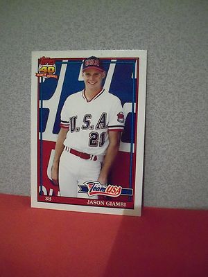 1991 Topps Acheté #45T Jason Giambi USA RC | eBay