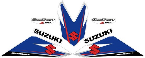 SUZUKI LTZ 90 LTZ90 QUAD GRAPHIC / DECAL KIT FACTORY STYLE YELLOW OR ...